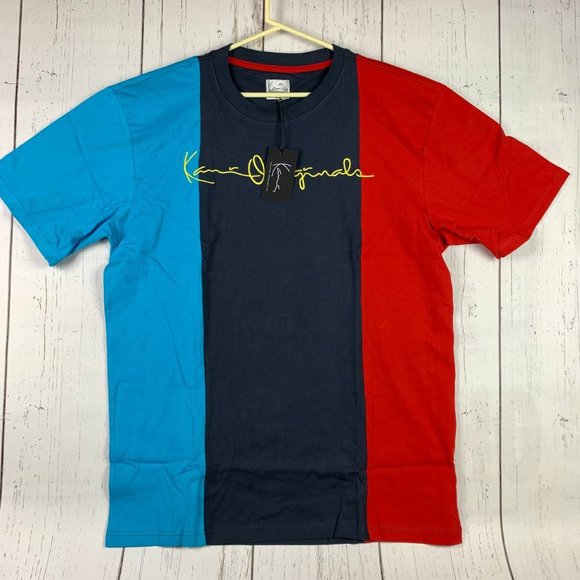 Karl Kani | Shirts | Karl Kani Oversized Xl Tshirt New Blue Red Casual ...
